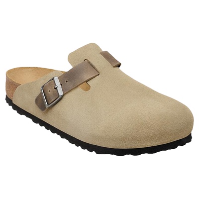 BIRKENSTOCK勃肯绒面革包头拖鞋