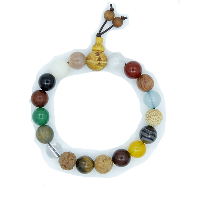 佛言佛语菩提十八籽手串带标签