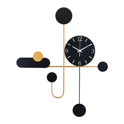 客厅家用大气装饰免打孔静音挂钟