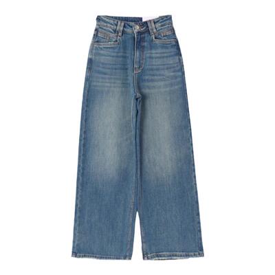 【解压拖地裤】ZONA秋季新品牛仔裤梨形H形身材宽松直筒裤 88293