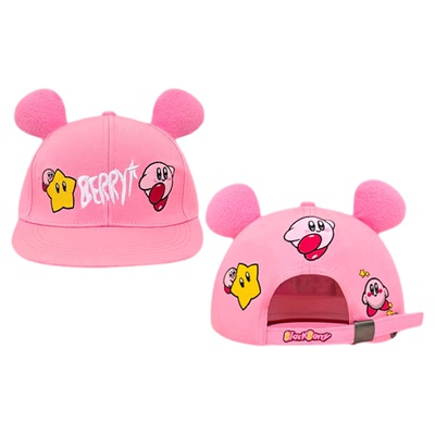 卡通星之卡比刺绣棒球帽女显脸小