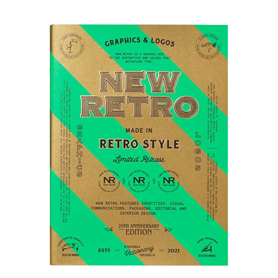 【预售】新复古:20周年纪念版:复古图形与标志英文平面设计印刷版式色彩平装进口原版外版书籍NEW RETRO: 20TH ANNIVERSARY EDITIO