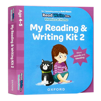 牛津自然拼读教材4-5岁 More Sounds and Blending 英文原版 Read Write Inc My Reading and Writing Kit 儿童英语早教启蒙
