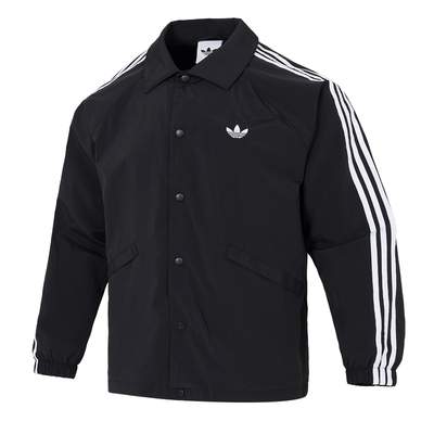 阿迪达斯外套男宽松复古翻领夹克