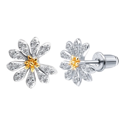 欧美嘻哈风百搭高级感瓣雏菊耳钉