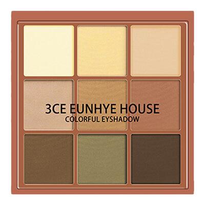 正品3CEEUNHYEHOUSE眼影盘9色大地色日常淡妆2025爆款多色系细闪