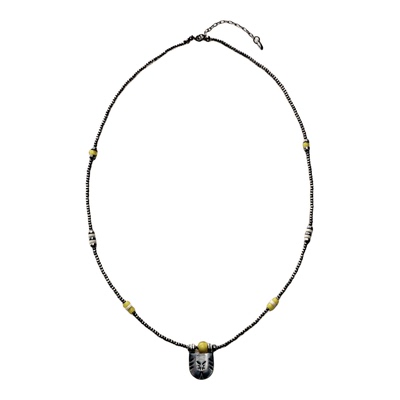 ENSAGE 曙光落日之印串珠项链 纯银原创小众设计师度假毛衣链默叙