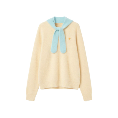 SPEARYOUTH连帽宽松两件套毛衣