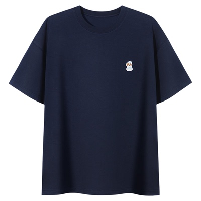 PSO Brand男装女装可爱小狗圆领短袖男款休闲t恤半袖上衣情侣装