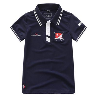 Hillman儿童马术速干T恤POLO衫