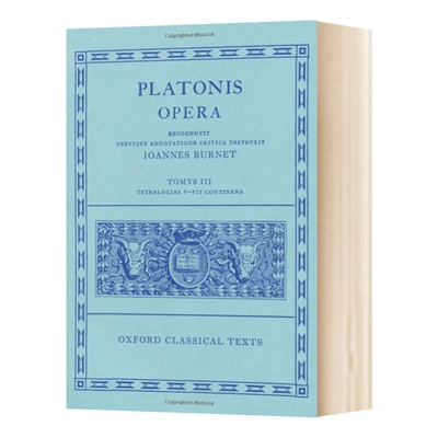 英文原版 Plato Opera Vol III 柏拉图歌剧 第三卷 第2修订版 英语希腊语双语 Opera Volume III Theages Charmides 进口英语书籍