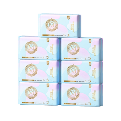 卫生巾棉密码夜用360姨妈巾*7包