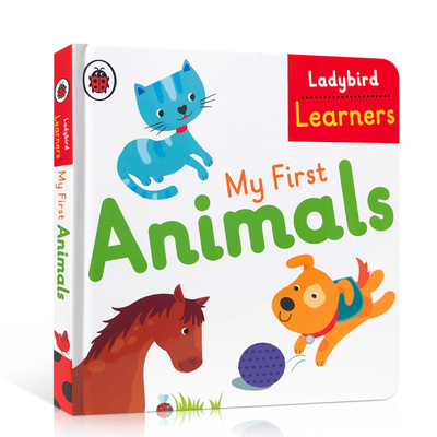英文原版 My First Animals Ladybird Learners 我的第一个动物瓢虫学习者 0-3岁幼儿儿童英语启蒙撕不烂纸板书