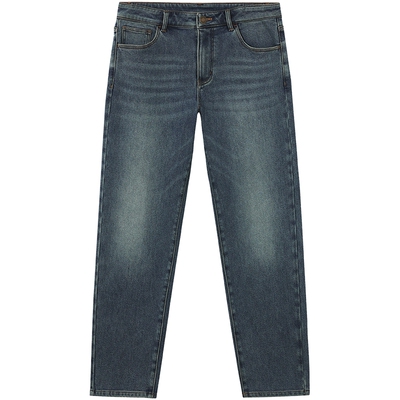 热风2025年新款男士小锥牛仔裤