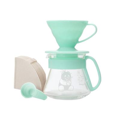 HARIO日本熊猫公仔v60手冲咖啡壶