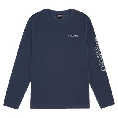 檀健次同款Discovery探索户外运动徒步套头长袖T恤男士春秋