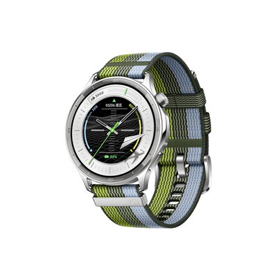 适用oppowatchs手表带跃动绿茵