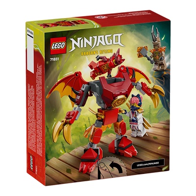 【自营】LEGO乐高幻影忍者系列71851凯的神龙战斗机甲玩具积木