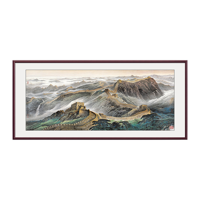 万里长城画山水画老板办公室