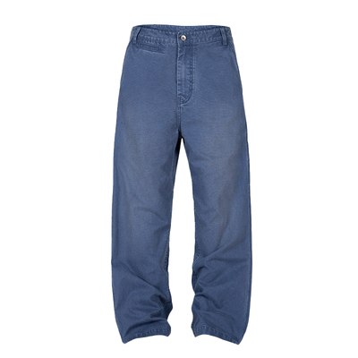 OD侧兜水洗做旧做脏大直筒法工裤