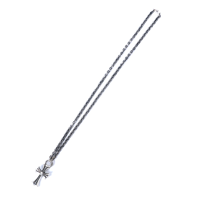 纯银花纹项链男女同款潮流