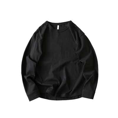 衬衫袖男士春秋长袖打底T恤