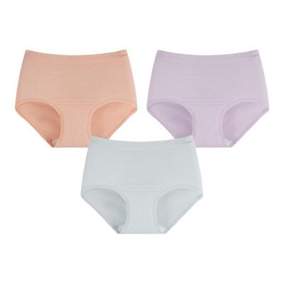 【79元3条】女内裤大码性感中腰三角裤裆里聚乳酸小裤HKW2549