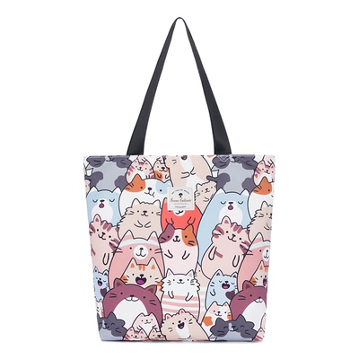 文艺卡通单背包手提包袋