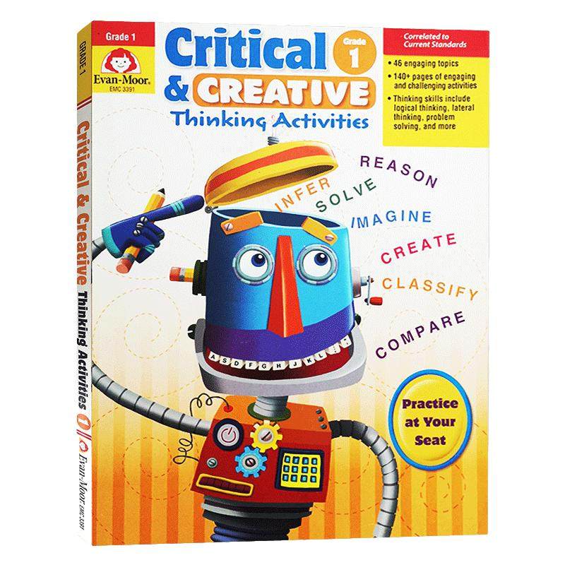 批判性与创造性思维练习一年级英文原版Evan-Moor Critical and Creative Thinking Activities ...