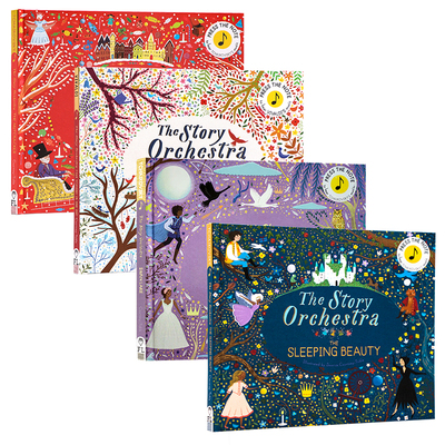古典音乐故事绘本10册 英文原版音乐发声书英语 天鹅湖/胡桃夹子/睡美人 The Story Orchestra Swan Lake 柴可夫斯基/莫扎特收藏版