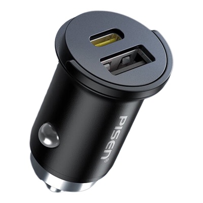 品胜30W快充双口车载充电器套装