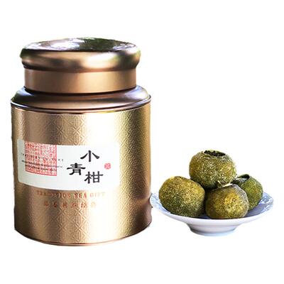 正宗新会生晒小青柑普洱茶特级柑普茶5年宫廷云南普洱茶250g罐装