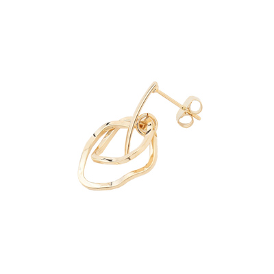 any FAM椭圆双环耳环（双耳用）女ONWARD