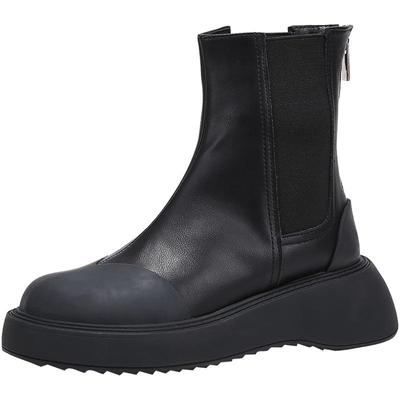 bellalily松糕后拉链切尔西靴