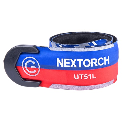 纳丽德 UT51L红蓝闪警示手环加长臂环卷带充电灯夜骑跑步散步遛狗