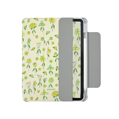 Ufology原创适用ipadpro2021保护壳2020平板mini6保护套air4磁吸air5苹果7/8/9/10代笔槽全包11寸春天碎花朵