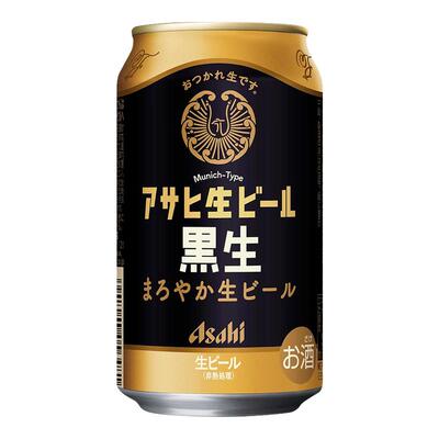 日本进口ASAHI朝日复活黑啤生啤酒新垣结衣同款啤酒350ml/500ml