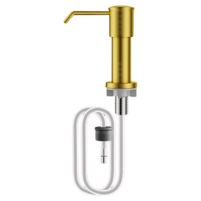 金色皂液取器厨房水槽皂液器延长器家用洗菜盆洗涤剂按压器加长管