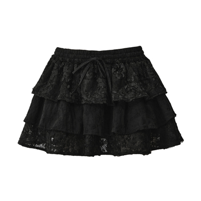 fragileheart易碎商店·檐下絮步 多层蕾丝蛋糕裙甜美半身裙短裙