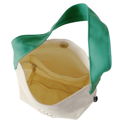 梵花不语花朵帆布包便携饭盒包