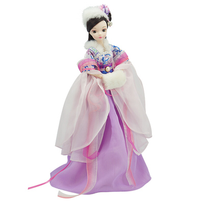 可儿古装桃子东方韵头饰布娃娃