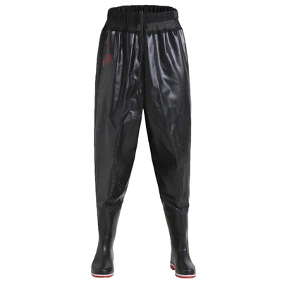 下水裤半身防水衣雨裤带雨鞋抓鱼全身男女连体超轻水裤下海防水裤