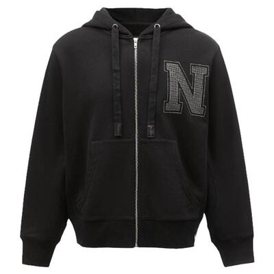 NBAATELIER字母绣花连帽外套