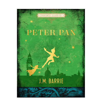 【预售】英文原版 小飞侠 【Chartwell Classics】Peter Pan 英文世界文学 正版进口书画册 善优图书