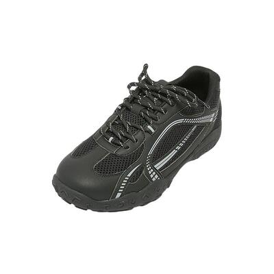 三福男运动鞋春季趣野户外拼网丝印圆头透气慢跑鞋男鞋853520