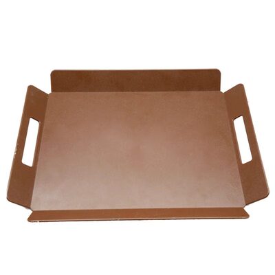 三能长方形皮纹托盘商用SN4492