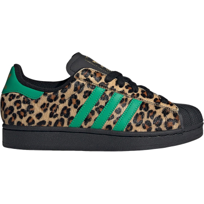 Adidas/阿迪达斯正品三叶草女士耐磨经典贝壳头豹纹板鞋JP8165