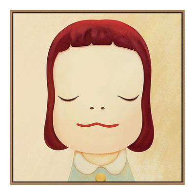 奈良美智装饰画现代日式梦游娃娃卧室墙画房间挂画儿童日系壁画