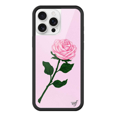 Wildflower粉红玫瑰手机壳