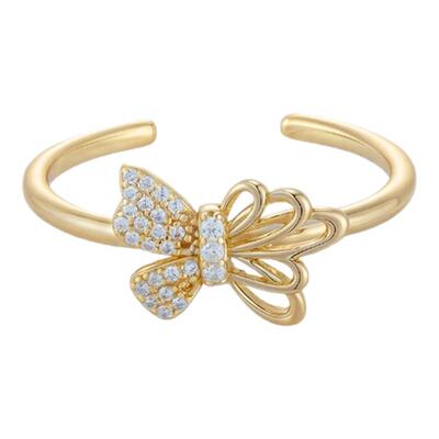 [博主推荐]SEULEMENT瑟拉蒙蝴蝶开口戒指女925银轻奢小众高级感